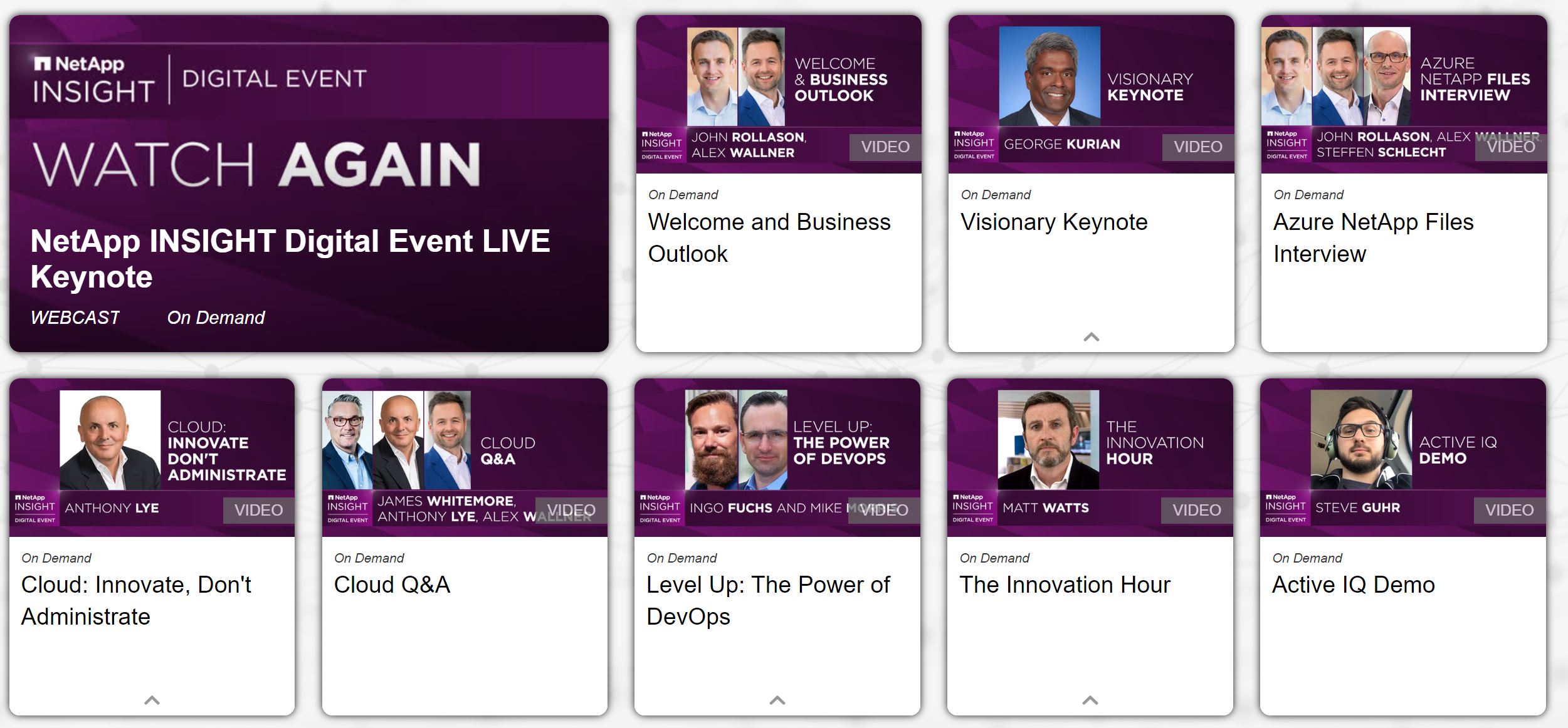 NetApp INSIGHT Digital Event | Telecom & IT